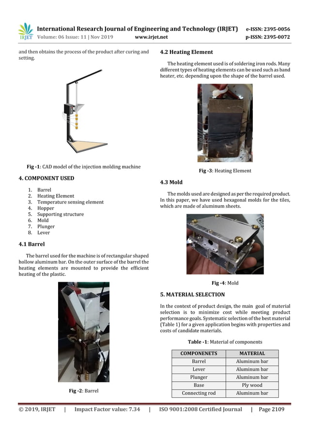 IRJET- Design and Fabrication of Waste Plastic Recycling Machine | PDF