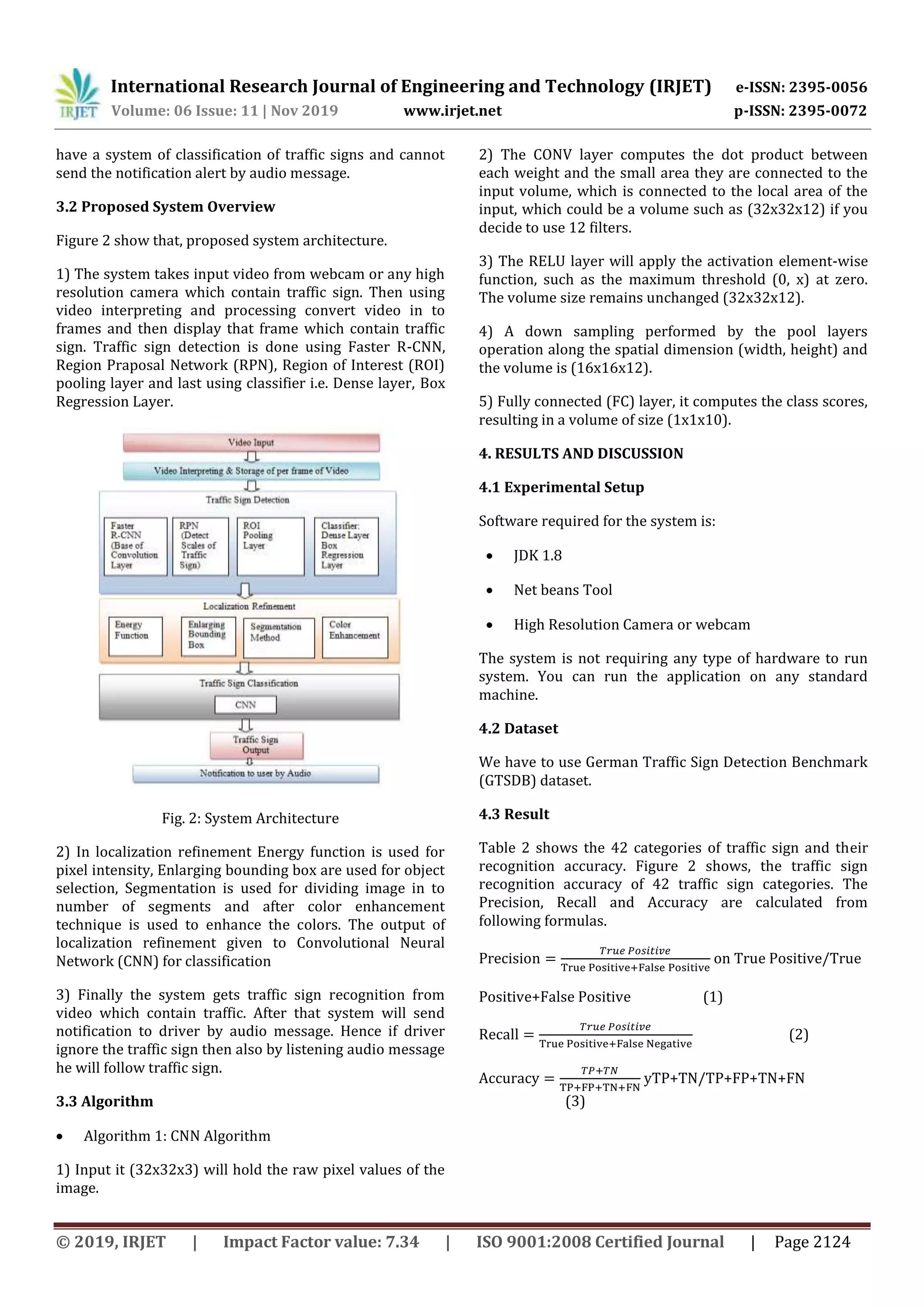 Irjet Traffic Sign Detection Recognition And Notification System Using Faster R Cnn Pdf