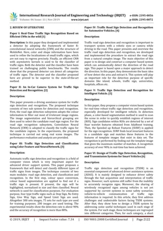 IRJET- Traffic Sign Detection, Recognition and Notification System using Faster R-CNN | PDF