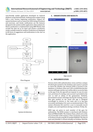 IRJET- IoT based Smart Fitness Tracker for Gymnasiums | PDF