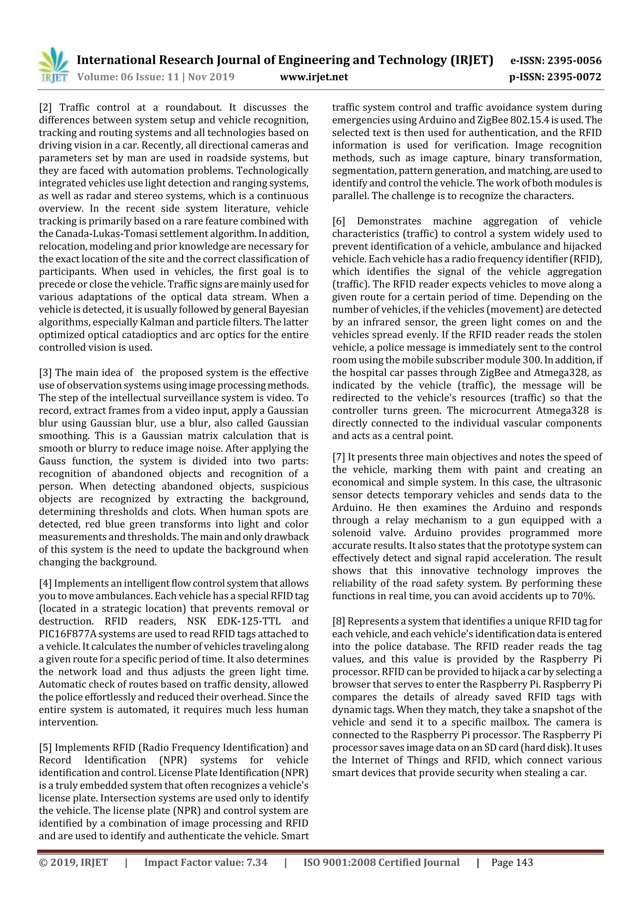 IRJET- AI Based Traffic Signal Control System | PDF