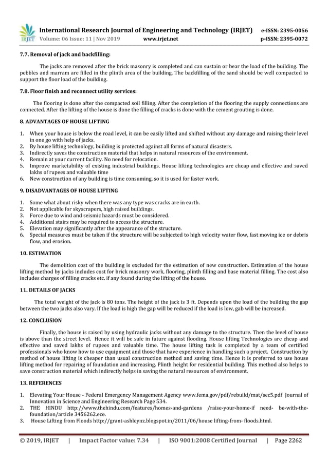 IRJET- Case Study on Uplifting of Structures | PDF