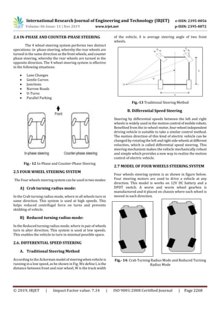 IRJET- Developing a System for Reducing the Turning Radius of a Car | PDF