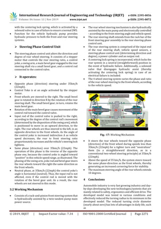 IRJET- Developing a System for Reducing the Turning Radius of a Car | PDF