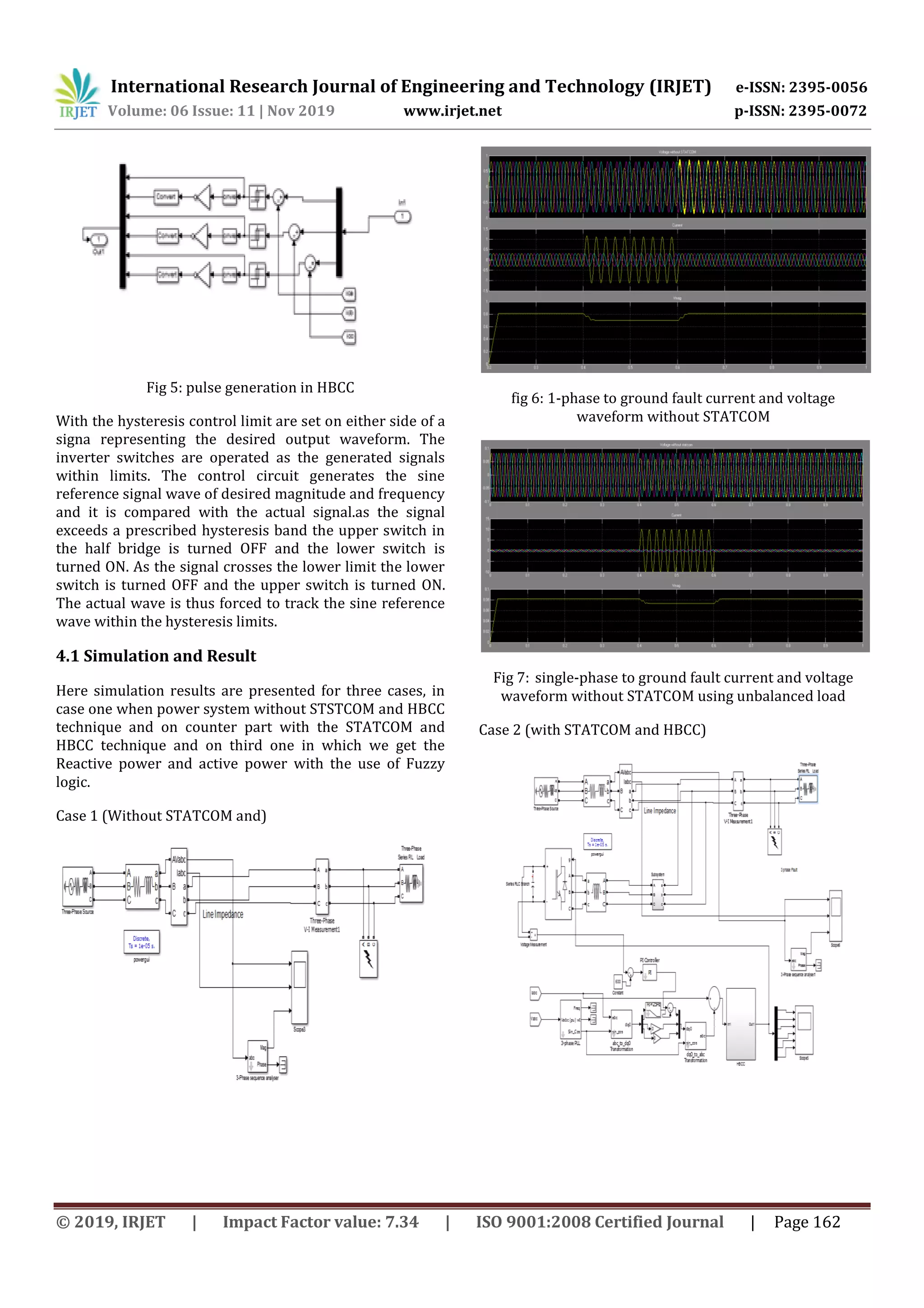IRJET- Improve Power Quality in Power Grid using STATCOM with Hysteresis Control Technique | PDF