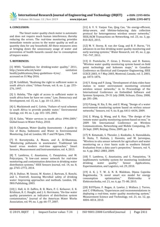 IRJET- Smart Water Monitoring System for Real-Time Water Quality and ...