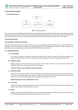 IRJET- A Survey on Team Selection in Game of Cricket using Machine Learning | PDF