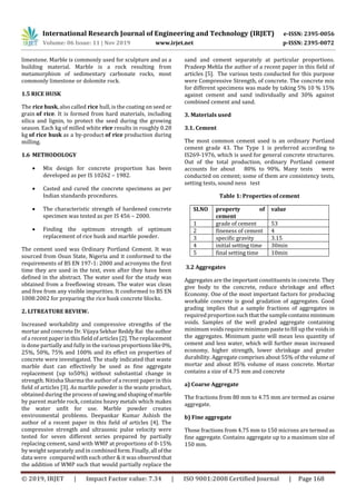IRJET- An Experimental Investigation on Partial Replacement of Fine ...