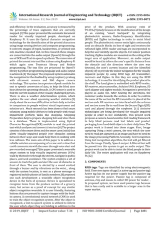 IRJET- Indoor Shopping System for Visually Impaired People | PDF