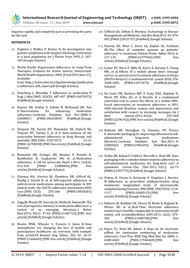 IRJET- Automatic Medicine Remainder using Arduino | PDF ...