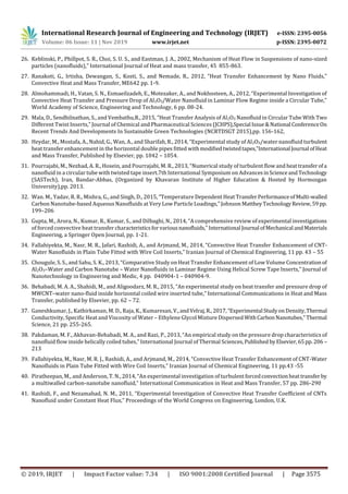 IRJET- Heat Transfer Enhancement of Multi-Walled Carbon Nanotubes and ...