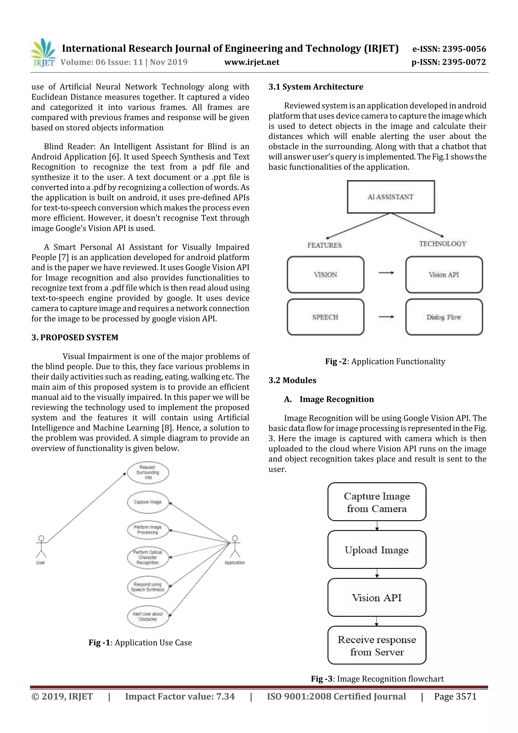 IRJET- A Smart Personal AI Assistant for Visually Impaired People: A ...