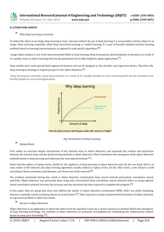 IRJET- Object Detection in an Image using Deep Learning | PDF
