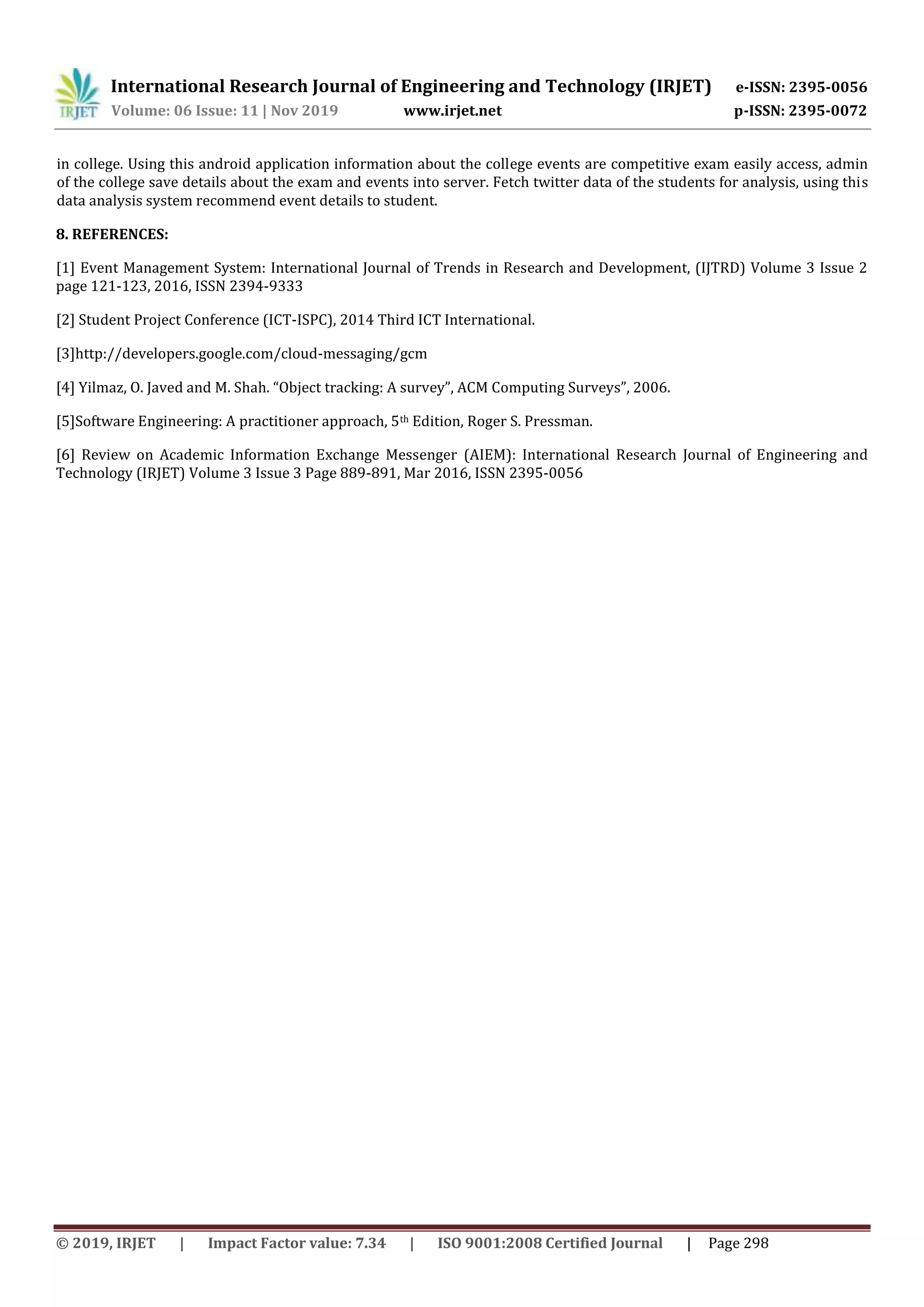 IRJET- Tech-Fest Management System | PDF