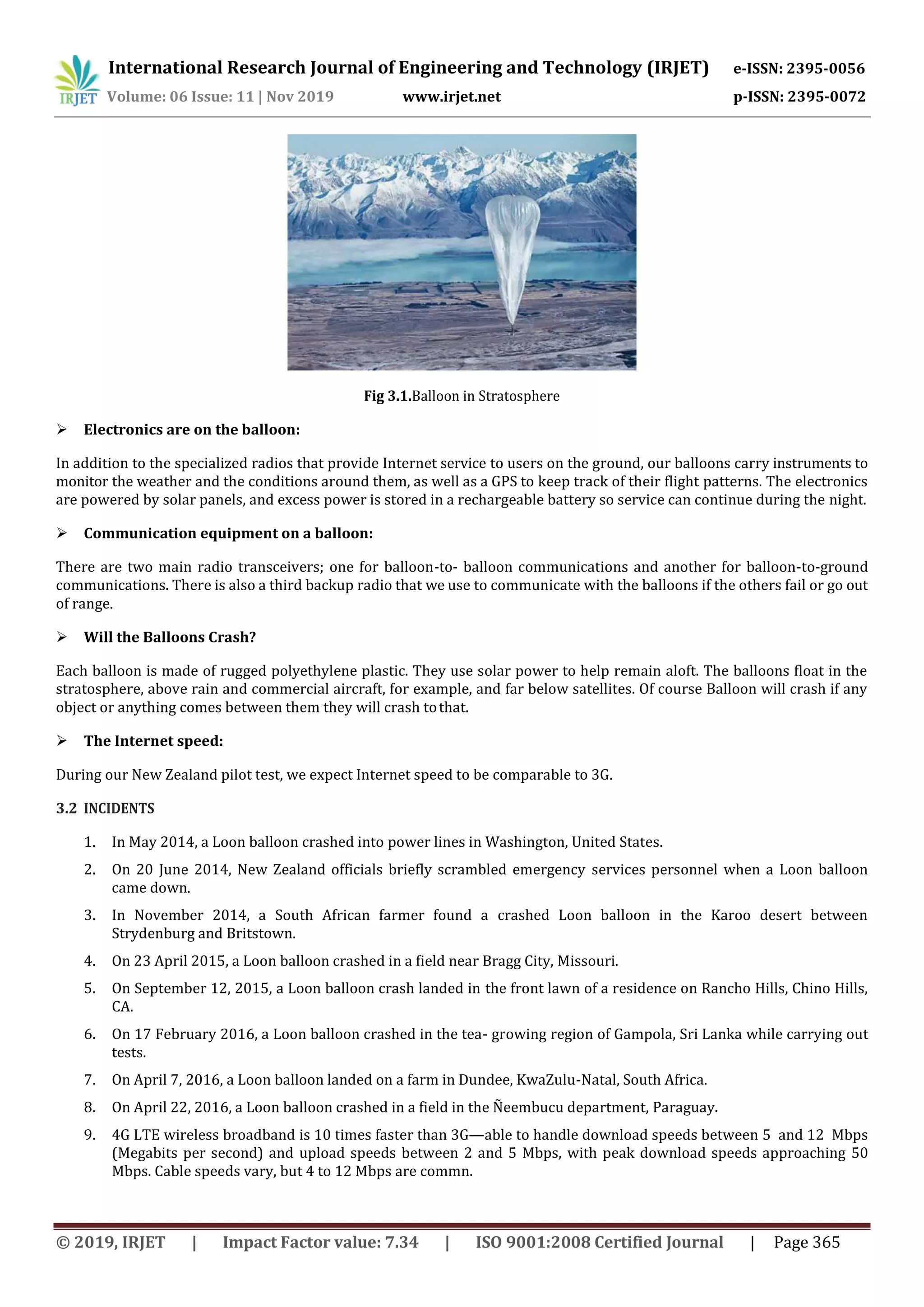 IRJET- Case Study on Project ‘LOON’ | PDF