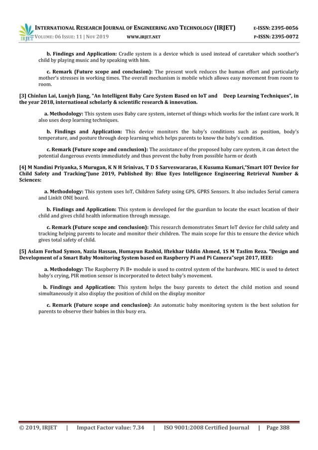 IRJET- Smart and Secure IoT based Child Monitoring System | PDF