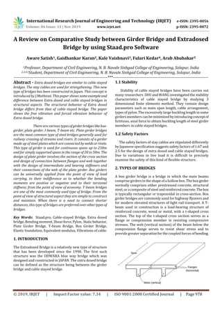 IRJET- A Review on Comparative Study between Girder Bridge and ...