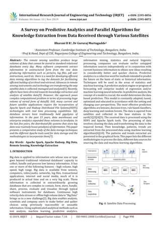 IRJET- A Survey on Predictive Analytics and Parallel Algorithms for Knowledge Extraction from ...