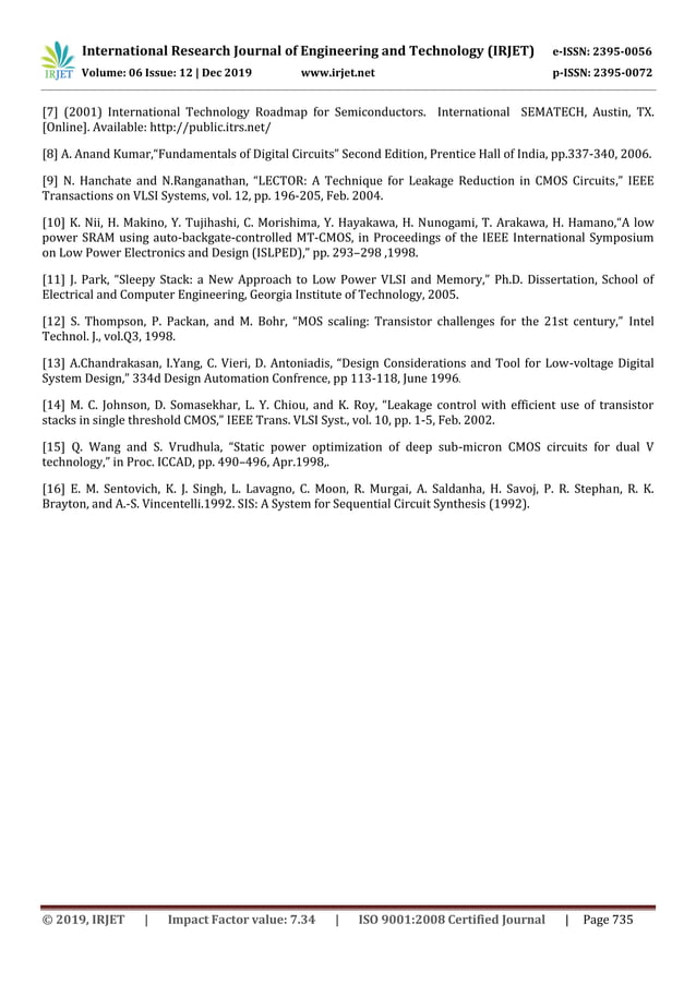 IRJET- An Analysis of CMOS based Low Power 2:4 Decoder at 32nm Node ...