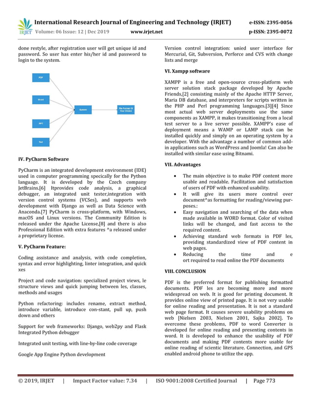 IRJET- Smart Way of File Conversion using Python | PDF