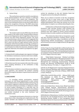 IRJET- Automation Software for Student Monitoring System | PDF