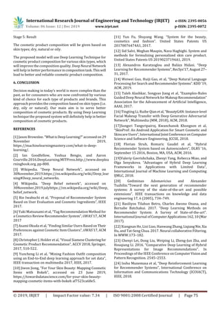 IRJET- Deep Learning Methods for Selecting Appropriate Cosmetic Products based on Various Skin ...