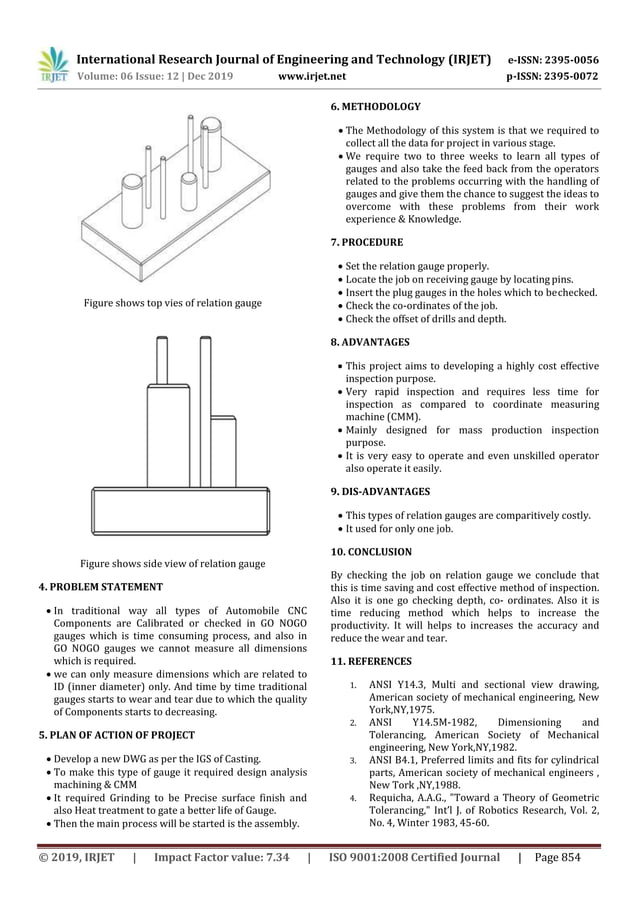 IRJET- Design and Manufacturing of Relation Gauges | PDF | Physics | Science