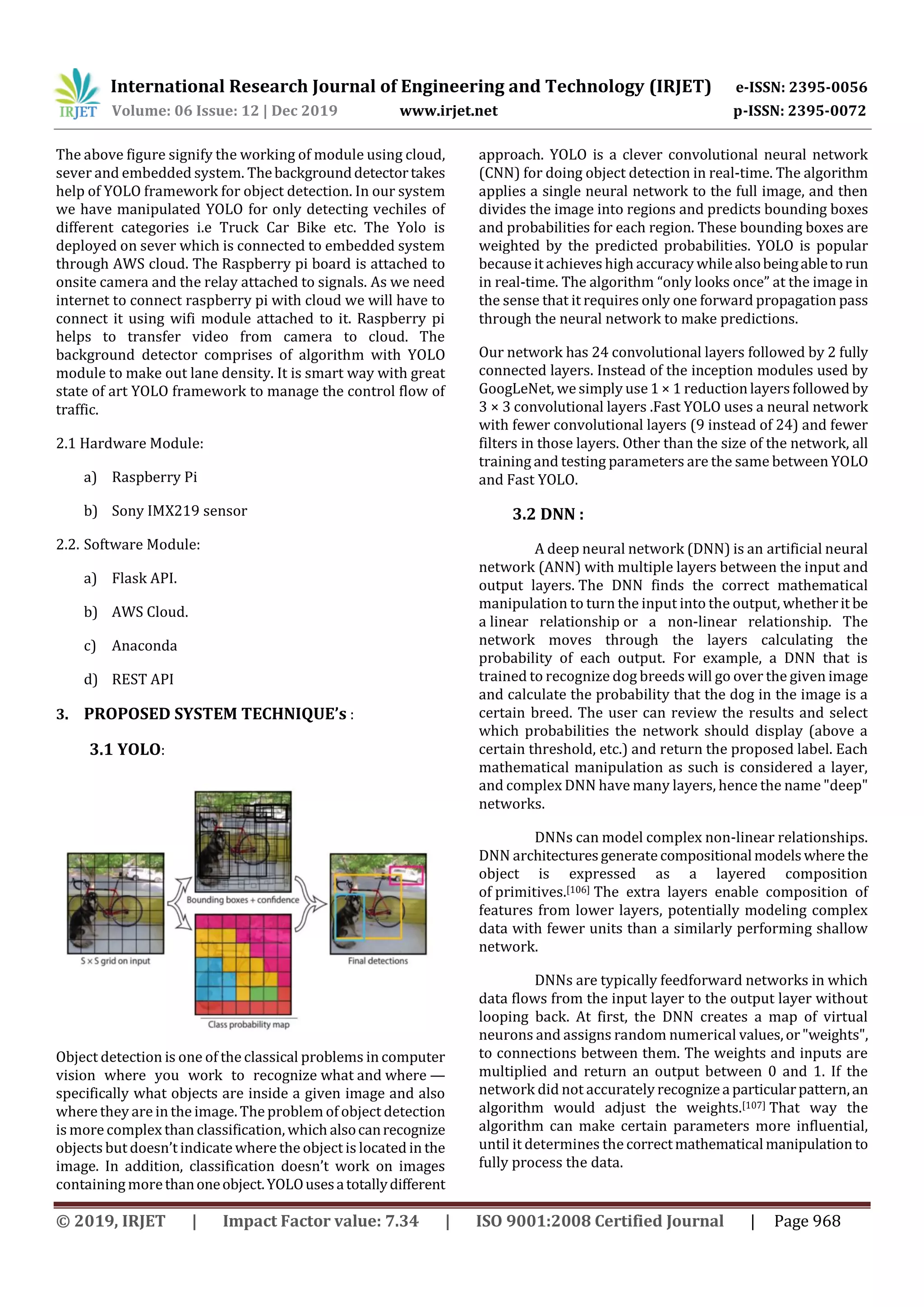 IRJET- Smart Traffic Control System using Yolo | PDF