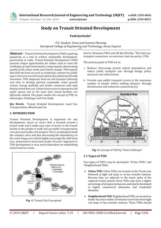 IRJET- Study on Transit Oriented Development | PDF