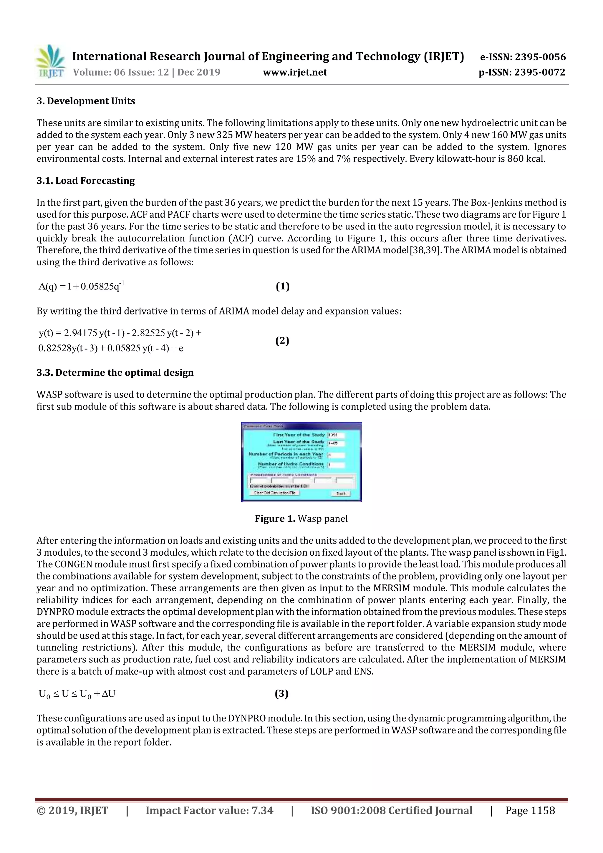 IRJET- Generation Planning using WASP Software | PDF