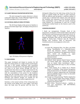 IRJET- Development and Monitoring of a Fall Detection System through ...