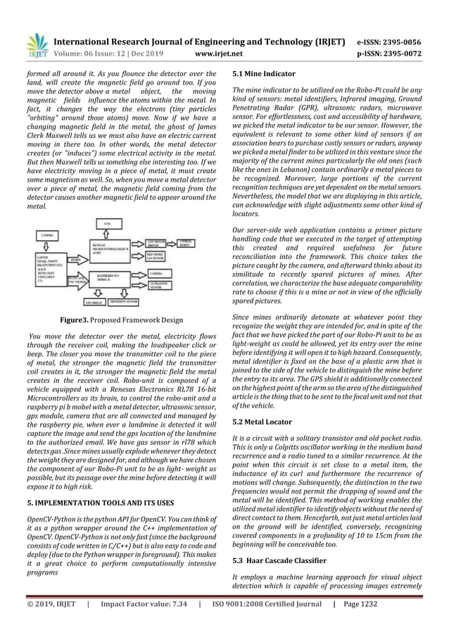 Irjet Robo Pi Landmine Detection Approach Using Wireless Communication Pdf