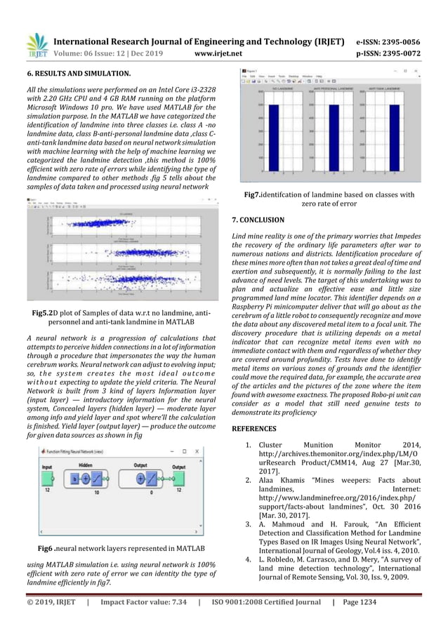 IRJET- Robo-Pi Landmine Detection Approach using Wireless Communication | PDF