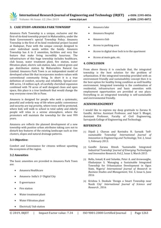 IRJET- A Review on Self Sustainable Integrated Township | PDF