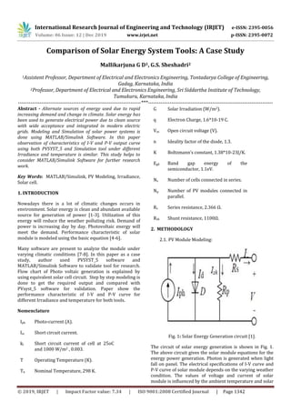IRJET- Comparison of Solar Energy System Tools: A Case Study | PDF ...