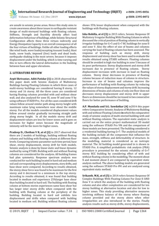 IRJET- Seismic Analysis of Multistory Building with Floating Column : A Review | PDF | Civil ...