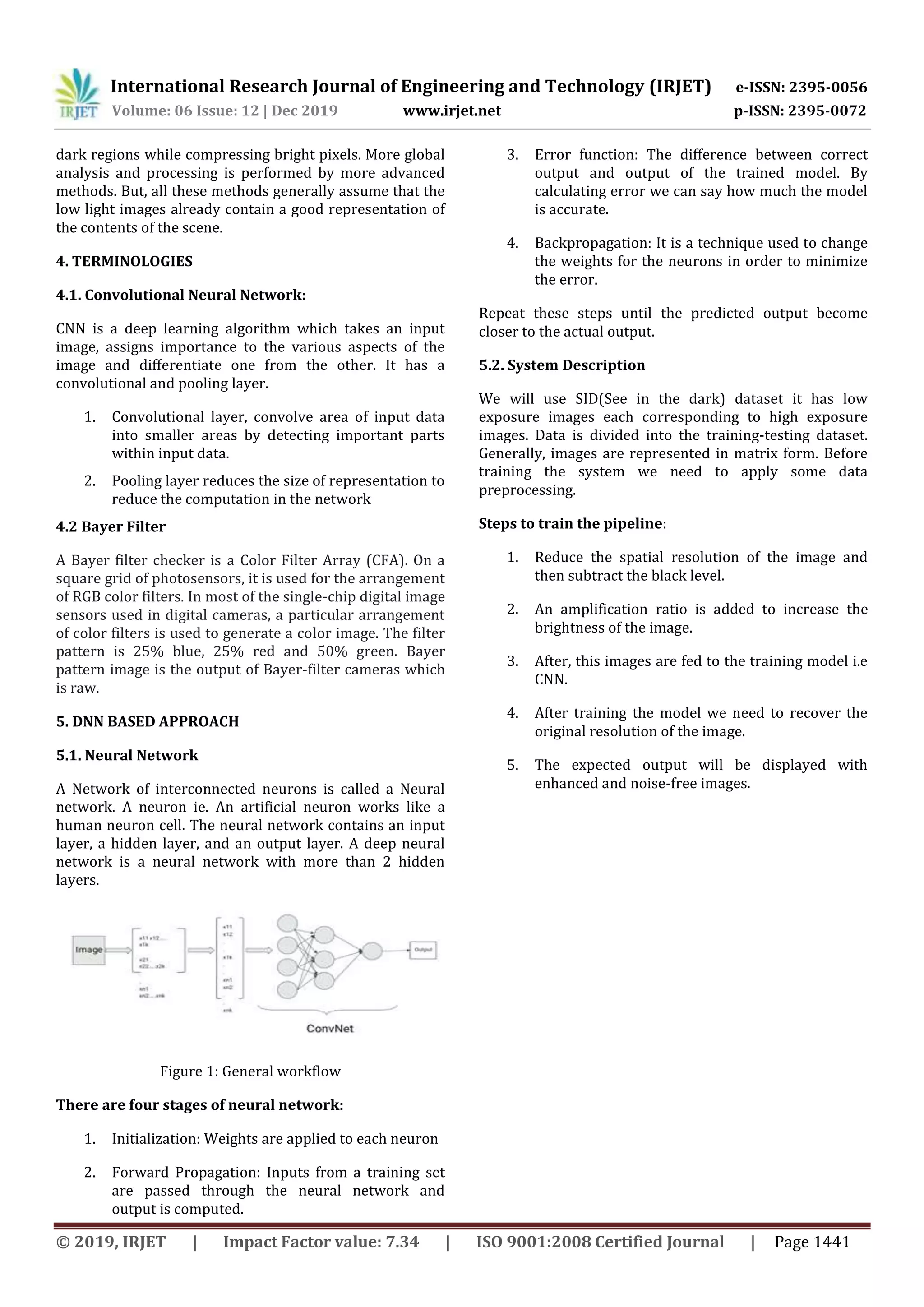 IRJET- Heuristic Approach for Low Light Image Enhancement using Deep ...