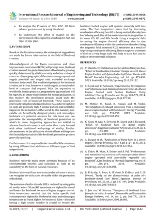 IRJET- Experimental Investigation of Performance & Emission ...