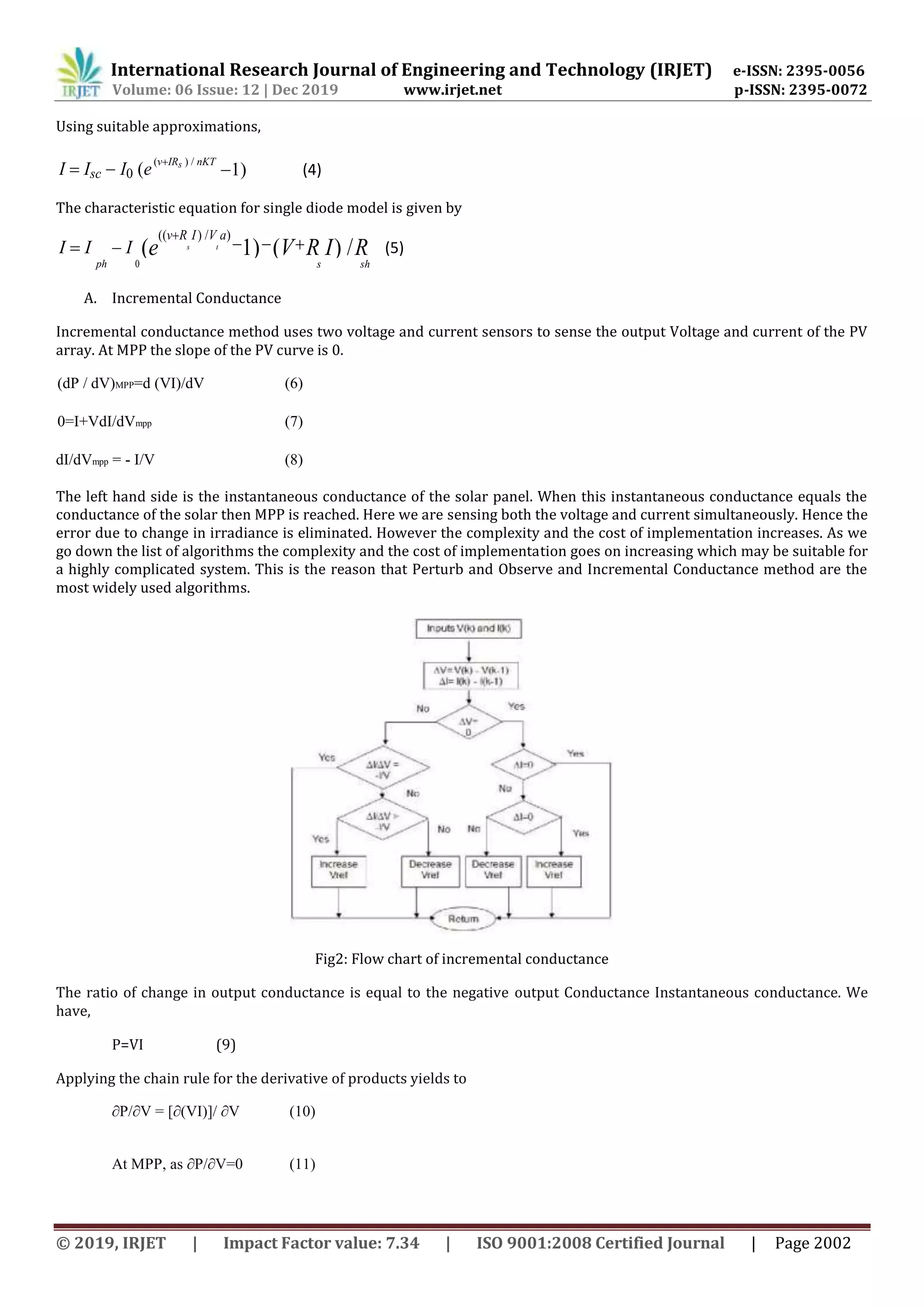 IRJET- Design of PV System using DC-DC Boost Converter Interfaced with Five Level Multilevel ...