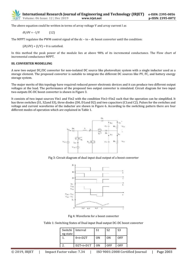 IRJET- Design of PV System using DC-DC Boost Converter Interfaced with Five Level Multilevel ...