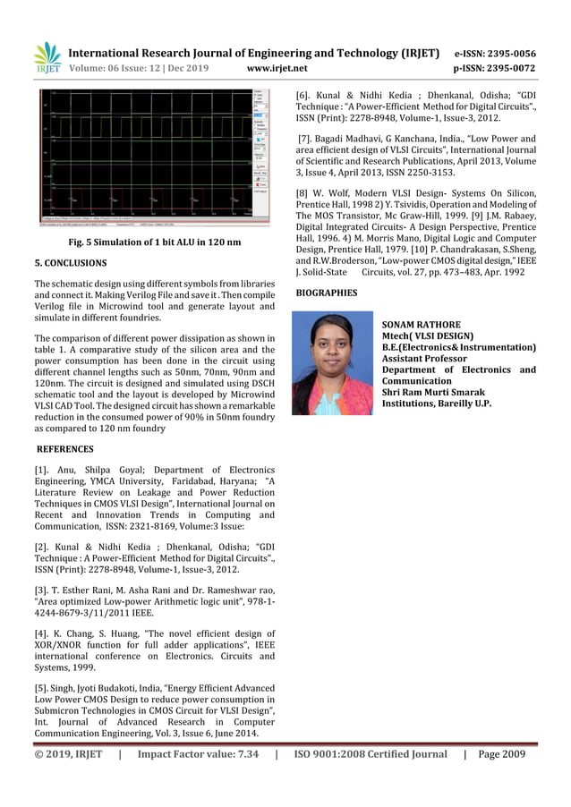 IRJET- Arithmetic Logic Unit Design with Comparison Power Consumption ...