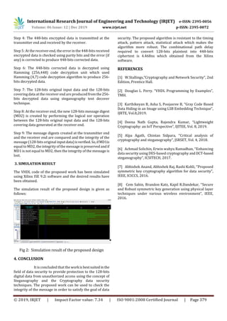IRJET- Enhancement of 128-Bits Data Security through Steganography and Cryptography Techniques | PDF