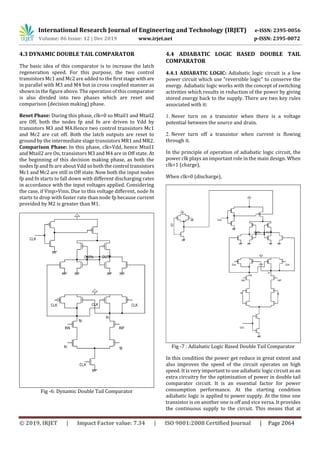 IRJET- Implementation of Low Power Flash ADC using Adiabatic Logic based Double Tail Comparator ...