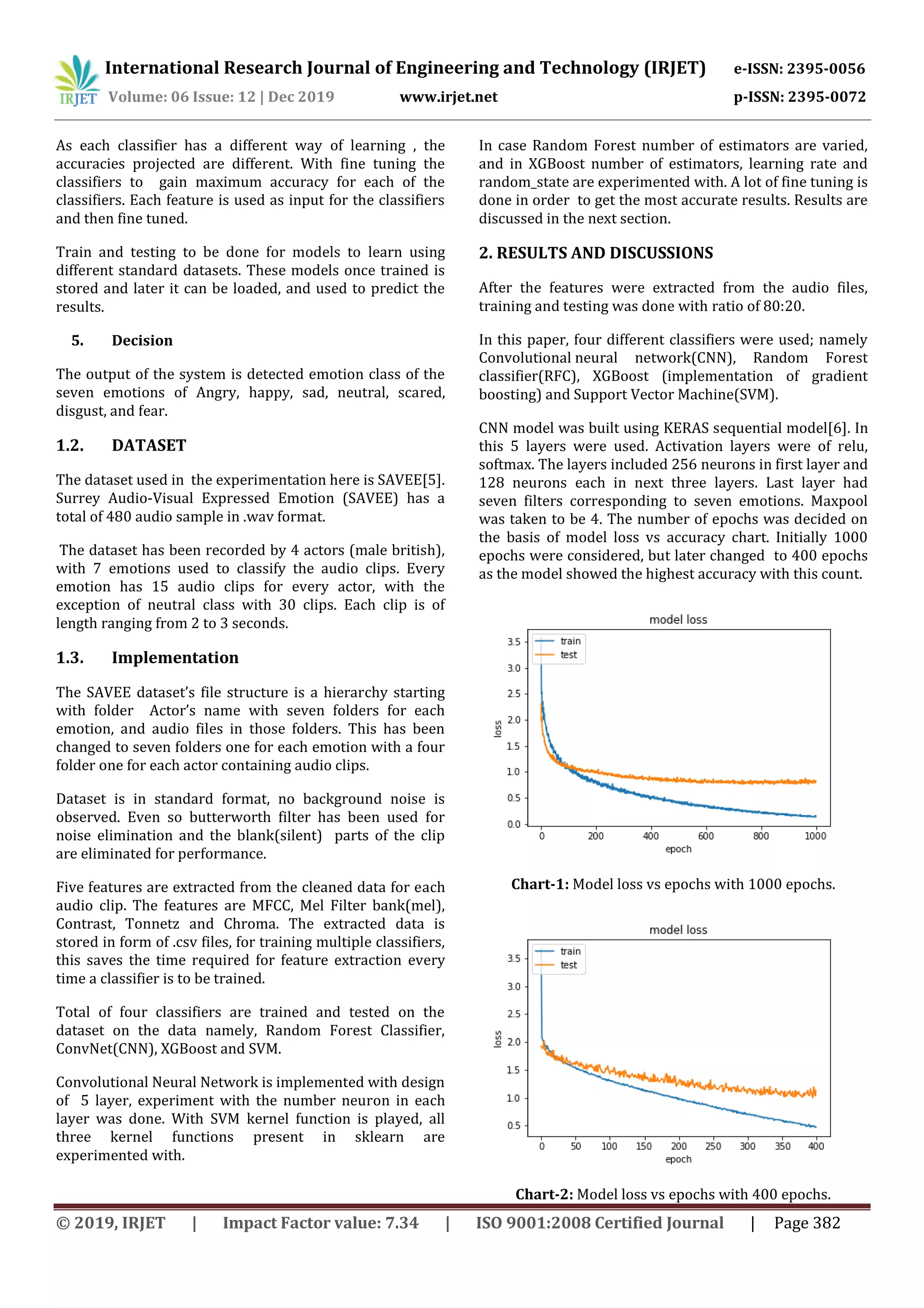 IRJET- Comparative Analysis of Emotion Recognition System | PDF IRJET- Comparative Analysis of Emotion Recognition System | PDF