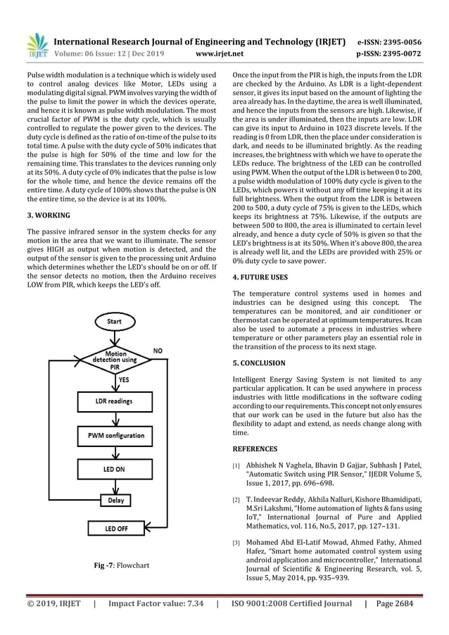 IRJET- Intelligent Lighting System using Arduino and PWM | PDF