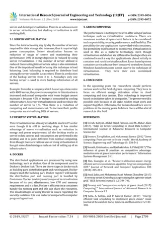 IRJET- Recent Trends in Green Cloud Computing | PDF | Cloud Computing | Internet