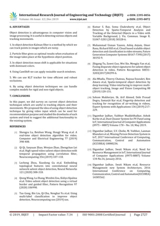 IRJET- Object Detection in Real Time using AI and Deep Learning | PDF