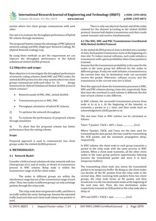 IRJET- Throughput Performance Improvement for Unbalanced Slotted Aloha Relay Networks using ...