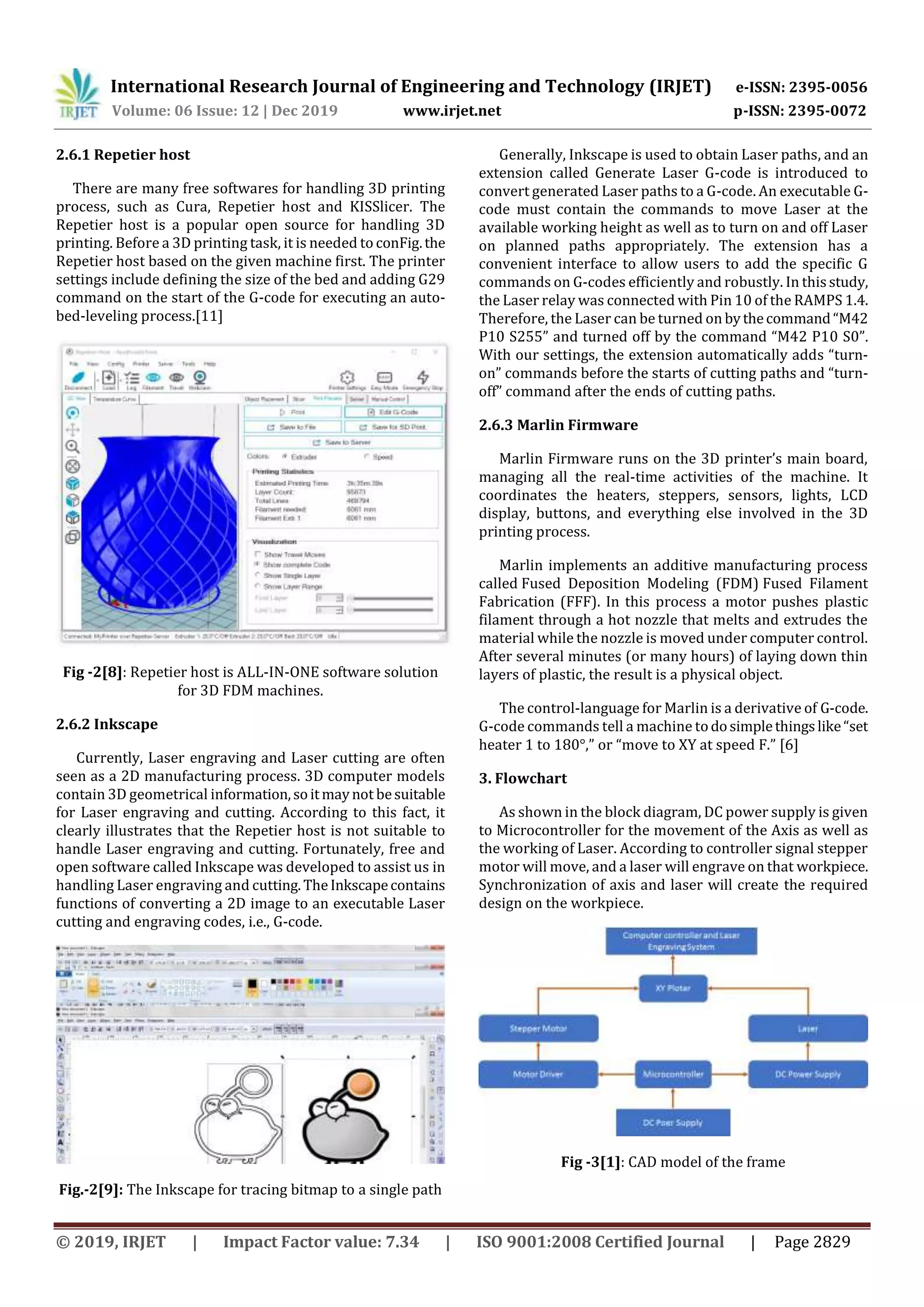 IRJET- A Novel Integration of Laser Engraver and 3D Printer | PDF