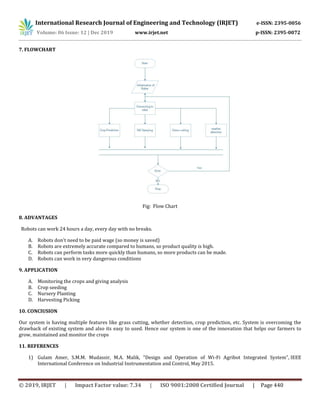 IRJET-Survey Paper on Agro-Bot Autonomous Robot | PDF